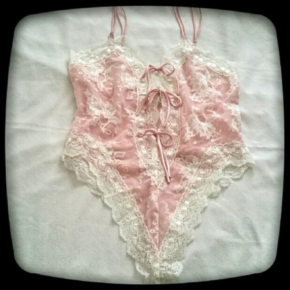 Vintage Vtg Vs Sexy Pink Lace Teddy From Lauras Closet On Poshmark
