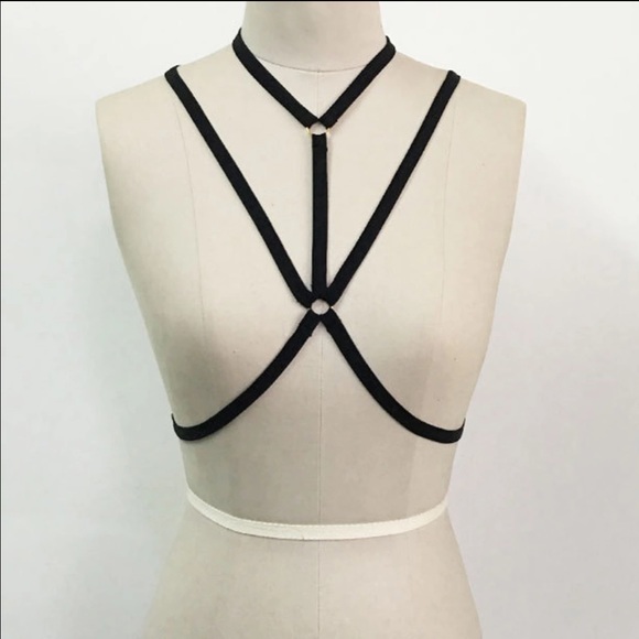 Nasty Gal | Intimates & Sleepwear | Strappy High Neck Harness Caged ...
