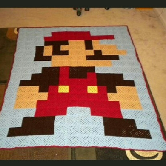 Bedding | Super Mario Granny Square Blanket | Poshmark