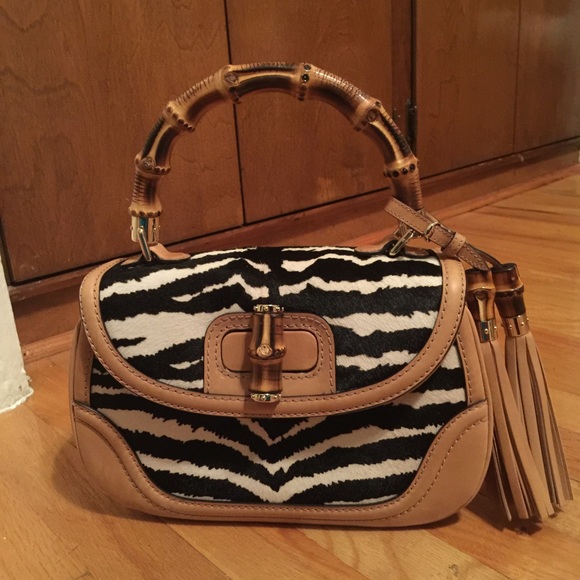 Gucci | Bags | Nwt Gucci Zebra Print Pony Hair Bamboo Handle Bag | Poshmark