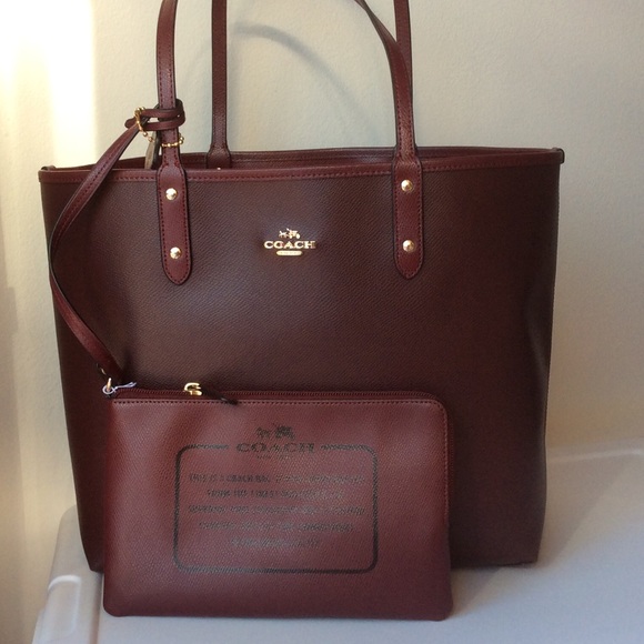 Coach | Bags | Nwt Coach Solid Pvc Reversible City Tote | Poshmark