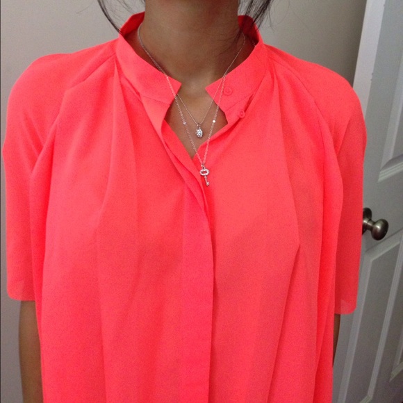 COS | Tops | Cos Bright Pink Blouse | Poshmark