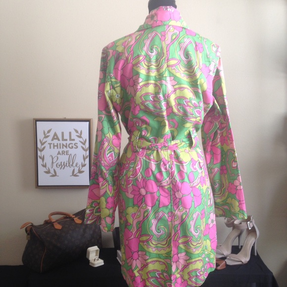 Pappagallo | Jackets & Coats | Colorful Flirty Trench Coat | Poshmark