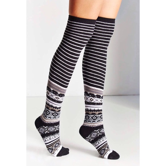 Accessories | Fair Isle Thigh High Socks | Poshmark