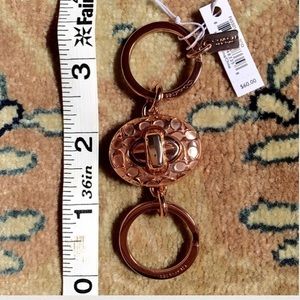 Coach | Accessories | Coach Rose Gold Tone Valet Keychain Nwt | Poshmark