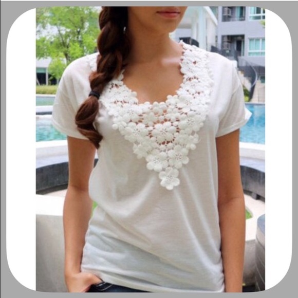 Tops | Lace Detailed Shirt | Poshmark