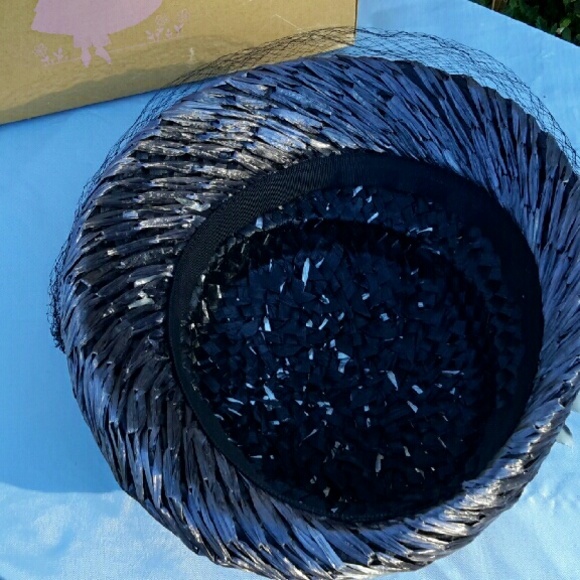 Accessories | Vintage Silver Grey Straw Hat | Poshmark