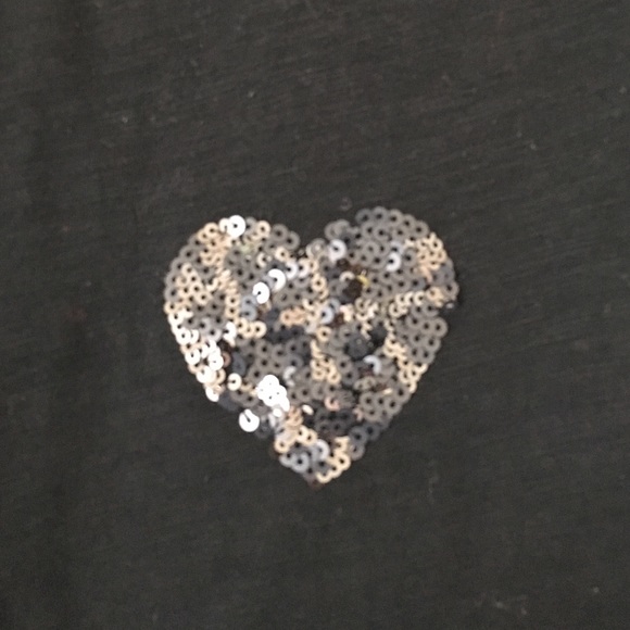 Express | Tops | Express T Shirt With Sequin Hearts | Poshmark