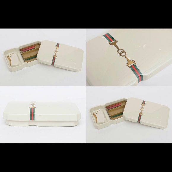 Gucci | Accessories | Gucci Vintage Porcelain Twopart Box Jewelry Dish ...