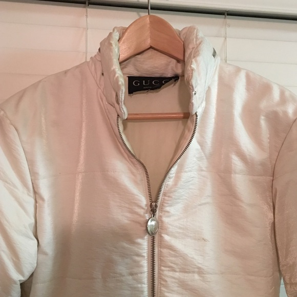 Gucci | Jackets & Coats | Gucci Puff Jacket White | Poshmark