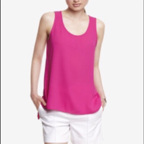 Express | Tops | Pink Split Back Tank | Poshmark
