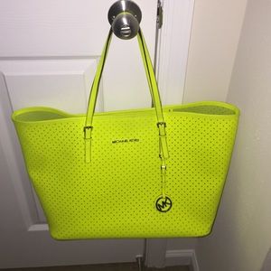 michael kors neon pink handbag on Poshmark