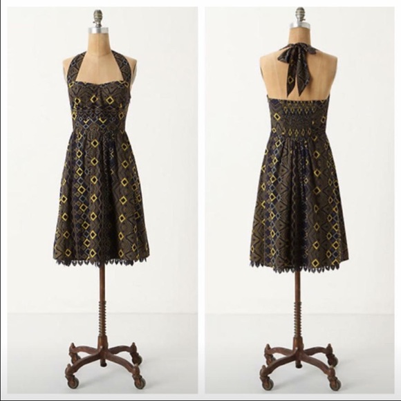 Anthropologie | Dresses | Edme Esyllte Rhythmic Repetition Dress | Poshmark