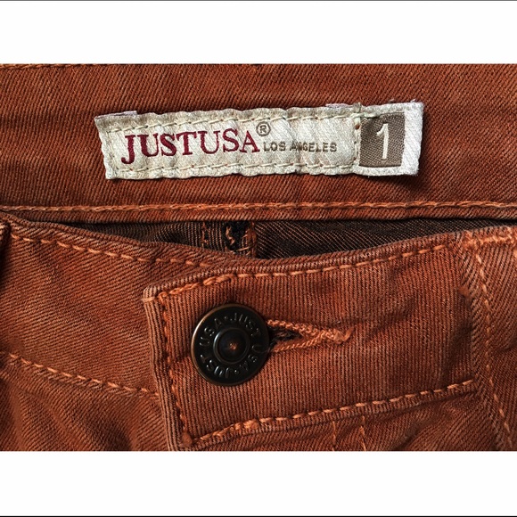 Just USA | Jeans | Burnt Orange Rust Brown Fall Skinny Jeans | Poshmark