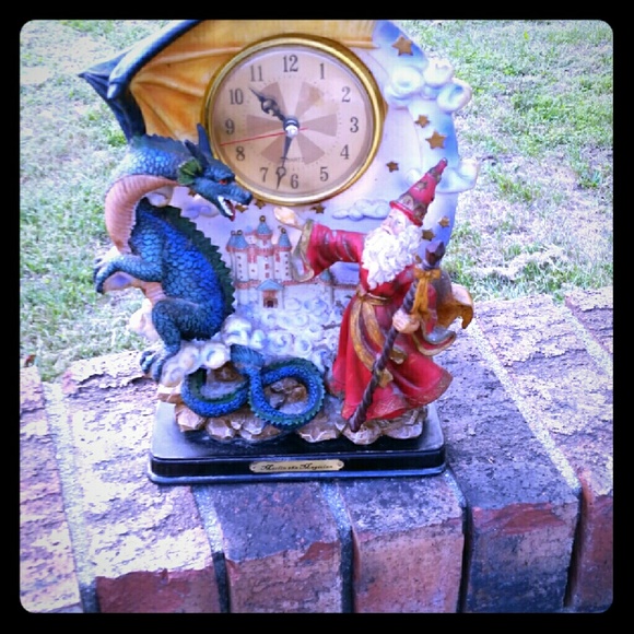 Other | Wizard And Dragon Clock | Poshmark