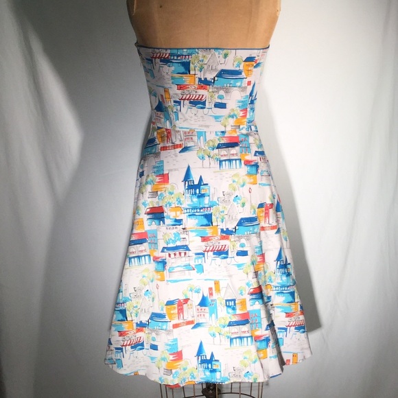 Spenser Jeremy | Dresses | Street Scene Poplin Fit Flare Strapless ...