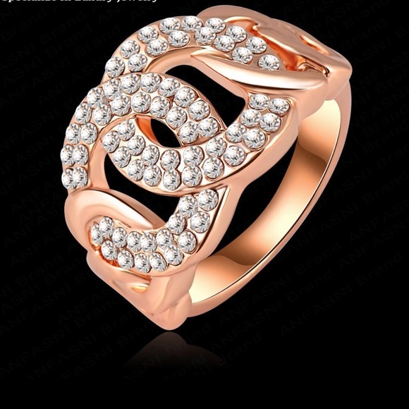Jewelry | 18k Rose Gold Plated Engagement Ring | Poshmark