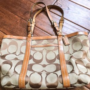 Coach | Bags | Coach Signature Canvas Tote | Poshmark
