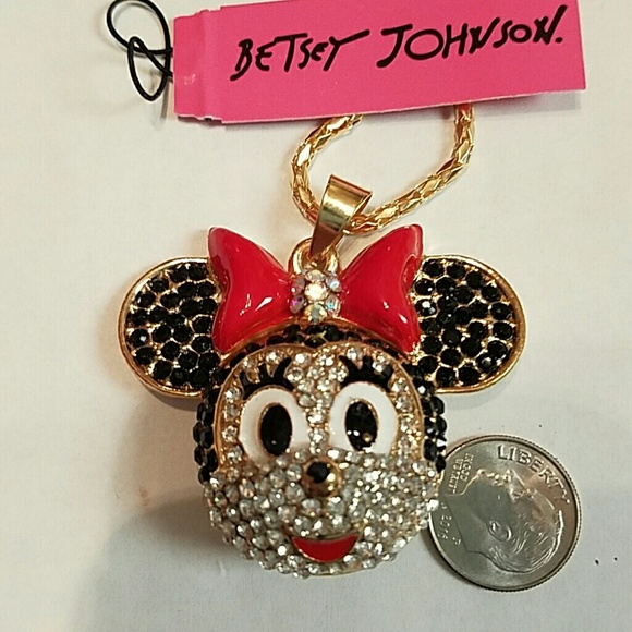 0 | Jewelry | Minnie Mouse Crystal And Enamel Necklace | Poshmark