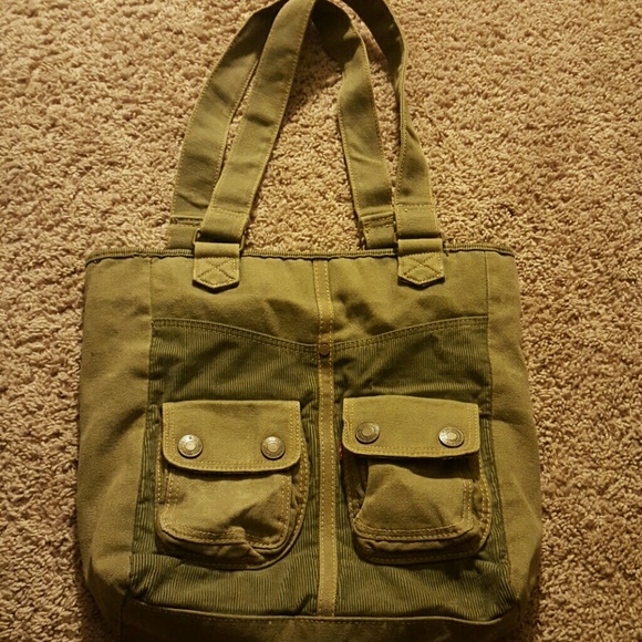Levi's | Bags | Army Green Denim Tote Bag | Poshmark