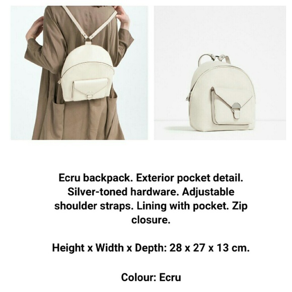 Zara | Bags | Zara Backpack 422 | Poshmark