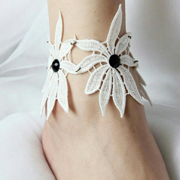 Handmade | Jewelry | Whitecolored Anklets Awl39 | Poshmark