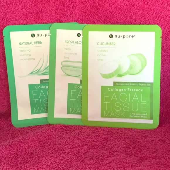 Makeup | Nu Pore Collegen Essence Facial Masks And Strips | Poshmark