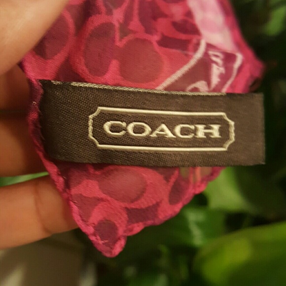 Coach | Accessories | 0 Silk Authentic Coach Neck Scarf | Poshmark