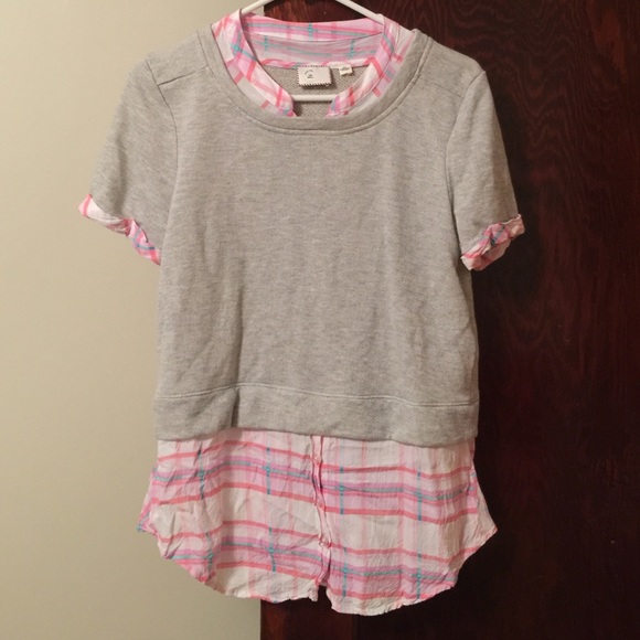 Tops | Anthropologie 2fer Plaid Sweater Too | Poshmark