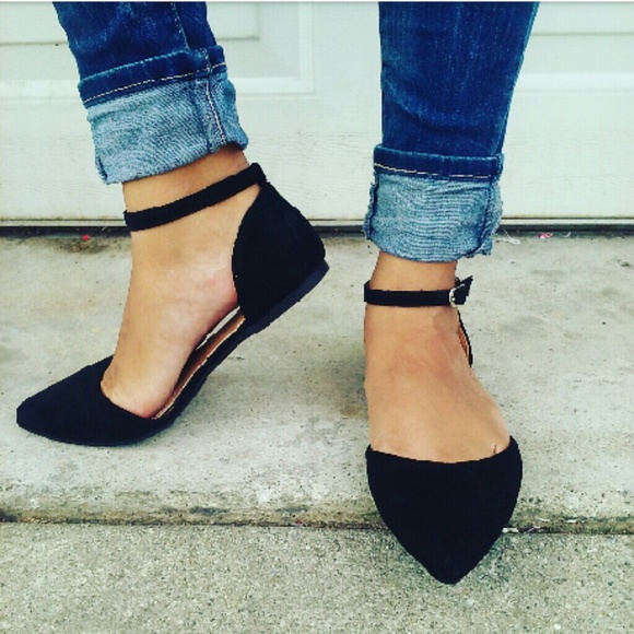 Strut! | Shoes | The Khloe Black Dorsay Flats | Poshmark