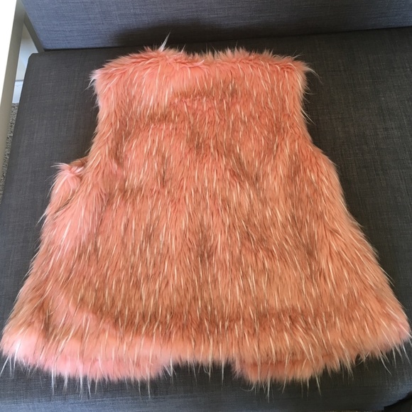 Celsius | Jackets & Coats | Pink Faux Fur Vest | Poshmark
