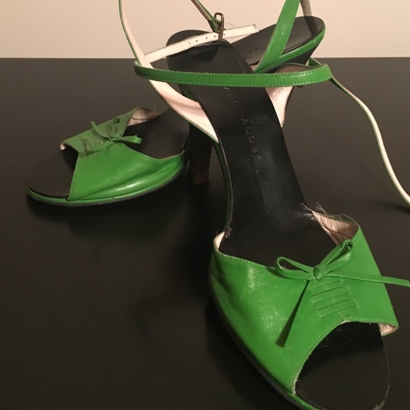 Marc Jacobs | Shoes | Marc Jacobs Chartreuse Heels | Poshmark