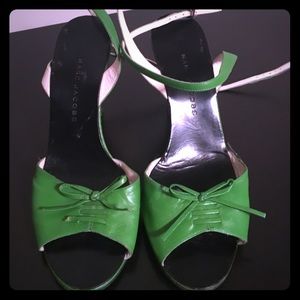 Marc Jacobs | Shoes | Marc Jacobs Chartreuse Heels | Poshmark