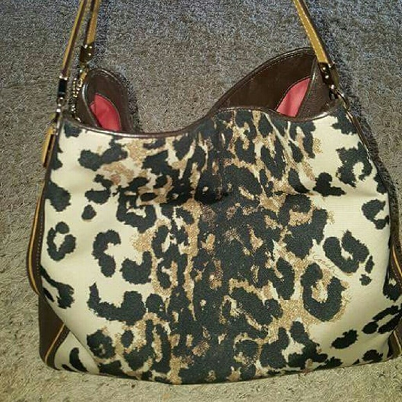 Coach | Bags | Coach Madison Phoebe Ocelot Shoulder Bag | Poshmark