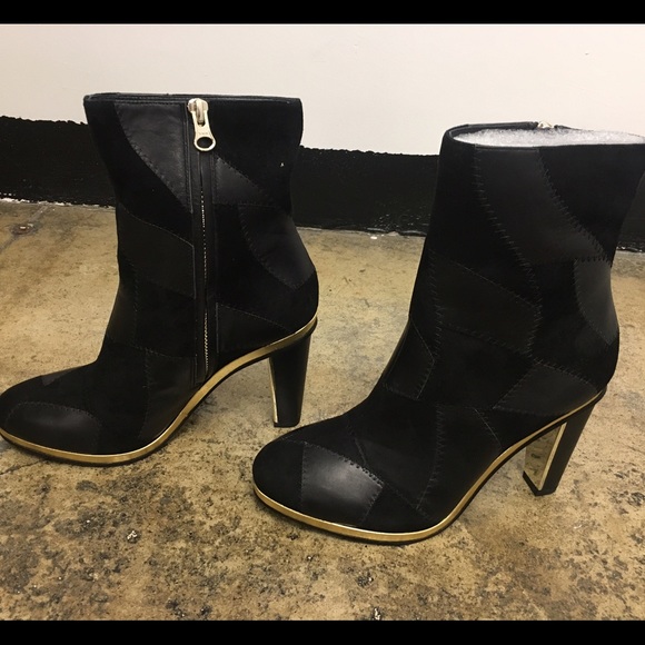 Rodarte | Shoes | Rodarte Other Stories Patchwork Leather Booties ...