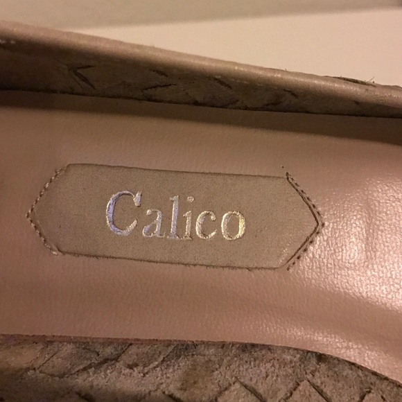 Calico | Shoes | Leather Woven Vintage Calico Flats | Poshmark