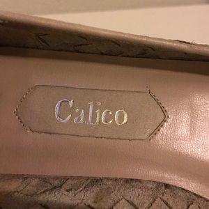Calico | Shoes | Leather Woven Vintage Calico Flats | Poshmark