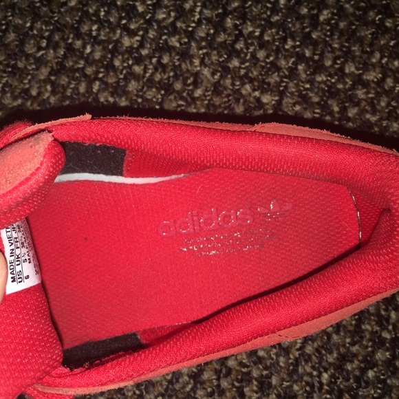 adidas | Shoes | Red Adidas Superstar Shelltoe | Poshmark