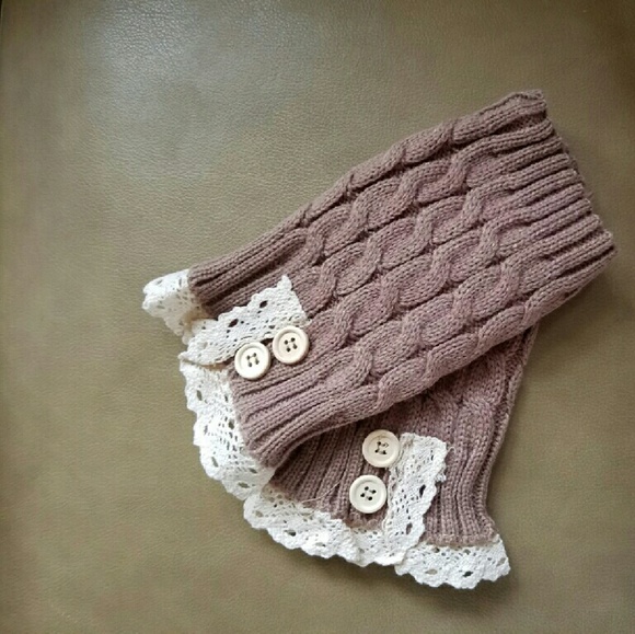 Accessories | Bogo Crochet Knitted Lace Tip Boot Cuffs | Poshmark