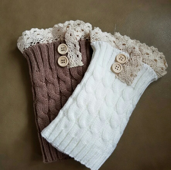 Accessories | Bogo Crochet Knitted Lace Tip Boot Cuffs | Poshmark