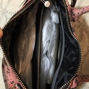 Trina Turk | Bags | Trina Turk Snake Skin Pink Multi Handbag Tote ...