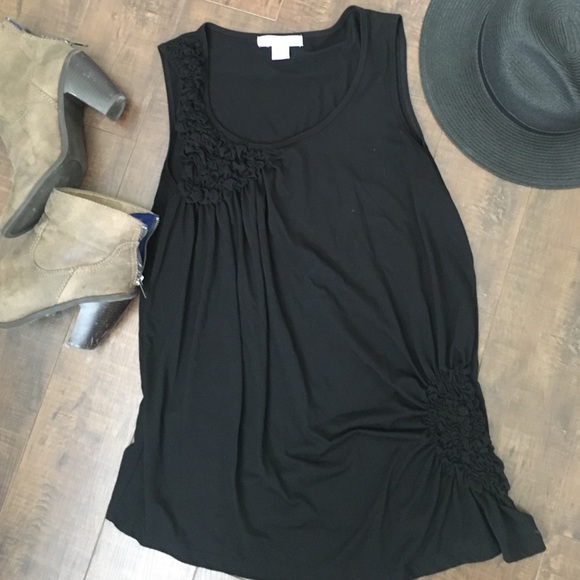 august silk | Tops | Blank Tank With Rouching | Poshmark