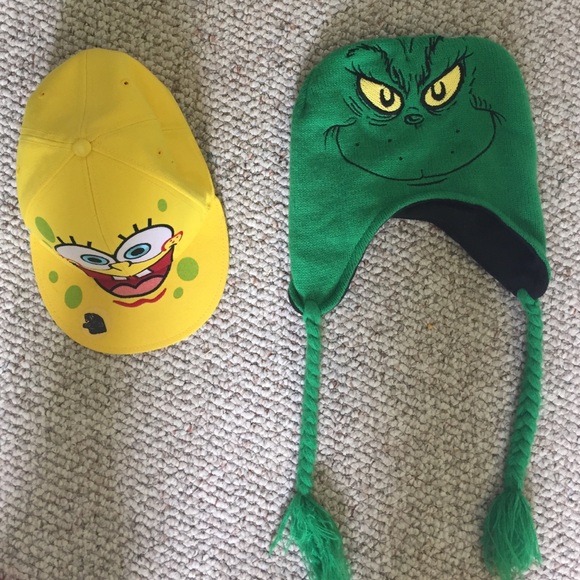 Other | Grinch Toboggan And Spongebob Hat | Poshmark
