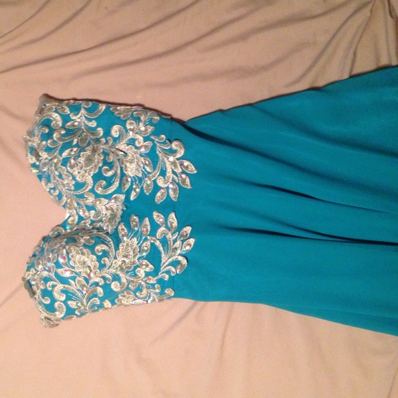 Dresses | Caribbean Blue Prom Dress | Poshmark
