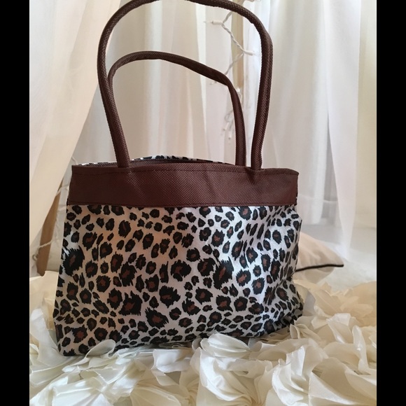 Bags | Leopard Animal Print Pouch Bag | Poshmark