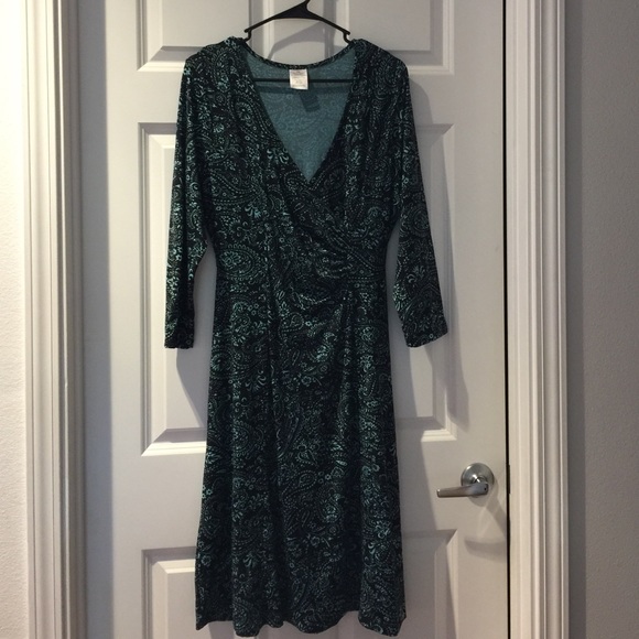 Wrap Look Dress - Gem
