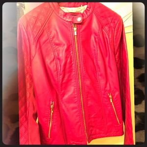 Black Rivet | Jackets & Coats | Black Rivet Leather Jacket Size Large ...