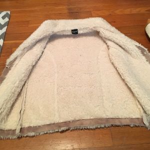 Cejon | Tops | Faux Shearling And Suede Vest | Poshmark