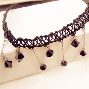 Jewelry | Dangle Beaded Stretchy Choker | Poshmark