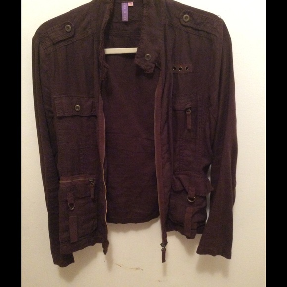 Emu | Jackets & Coats | Linen Utility Jacket In Chocolate Brown | Poshmark